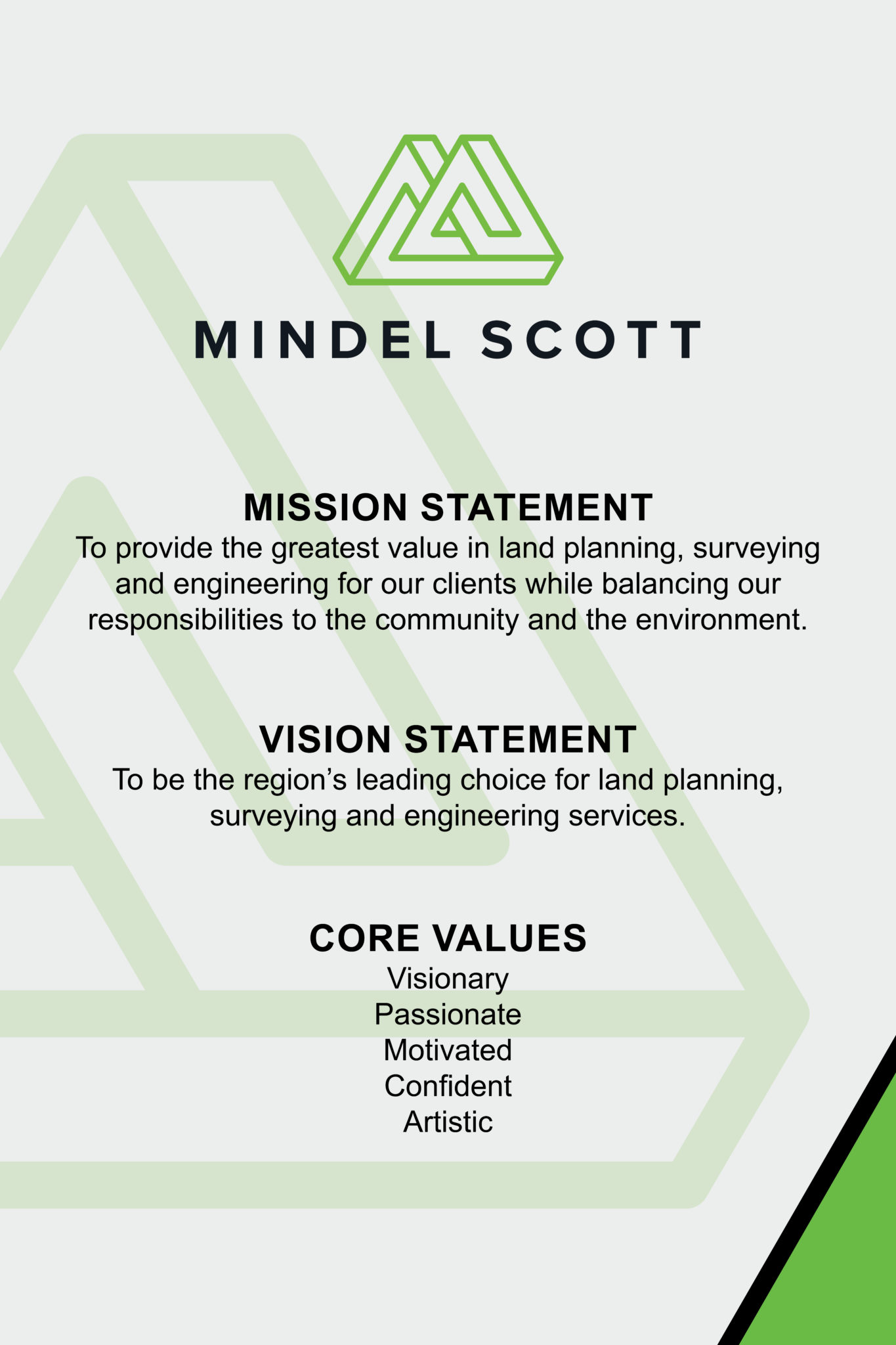 Our Mission, Vision, & Values – Mindel Scott